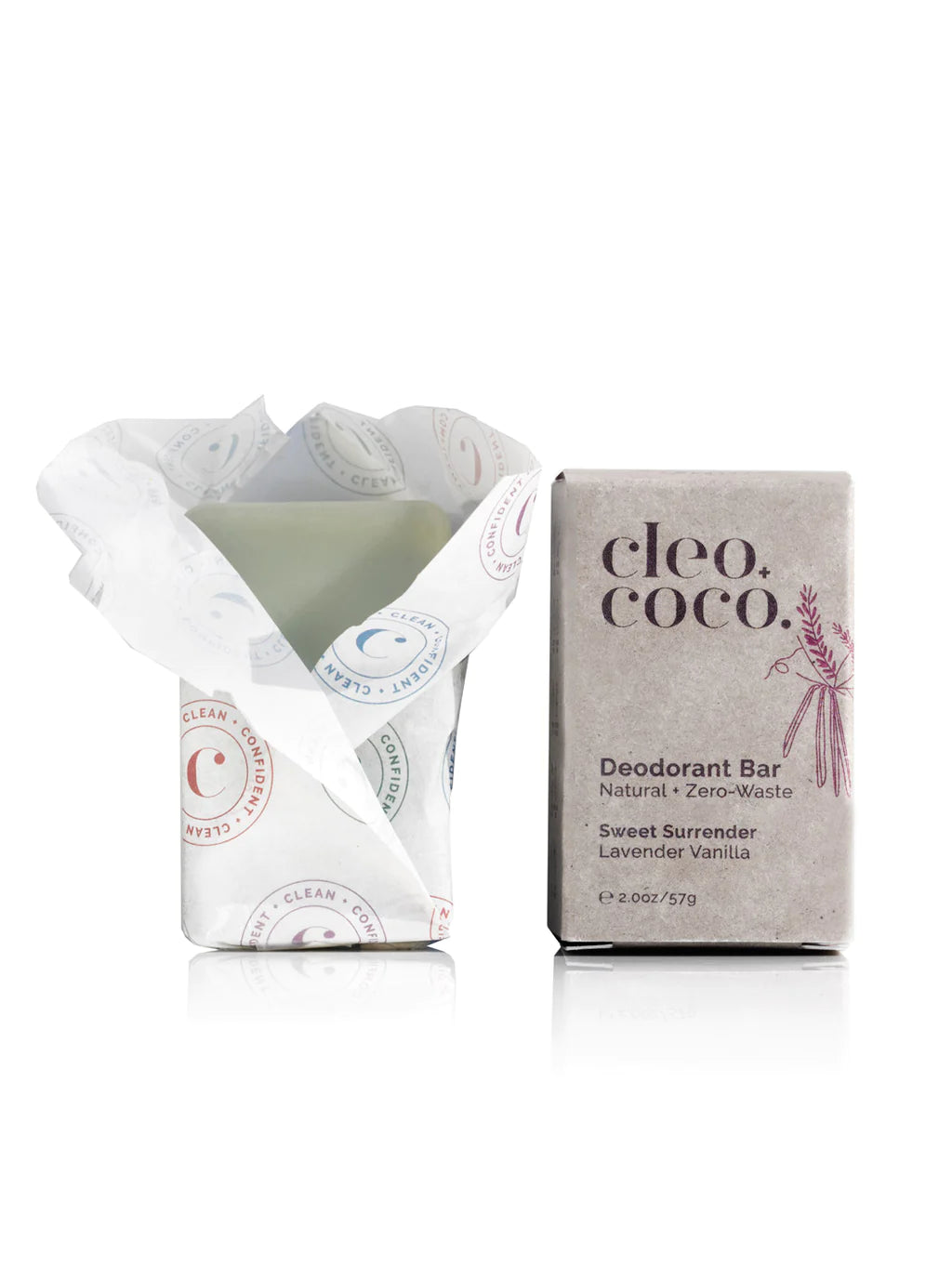 ZERO-WASTE DEODORANT BAR Sweet Surrender Lavender Vanilla | Cleo+Coco ...
