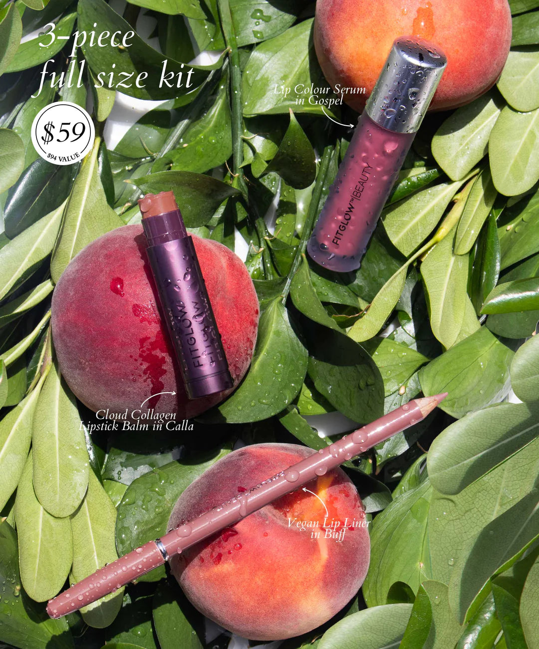 Signature Lip Trio | Fitglow Beauty | Gift Set – Living Earth Beauty