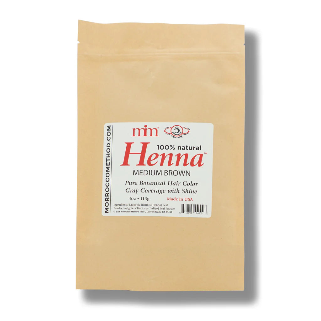 Medium Brown Henna Hair Dye | Morocco Method – Living Earth Beauty